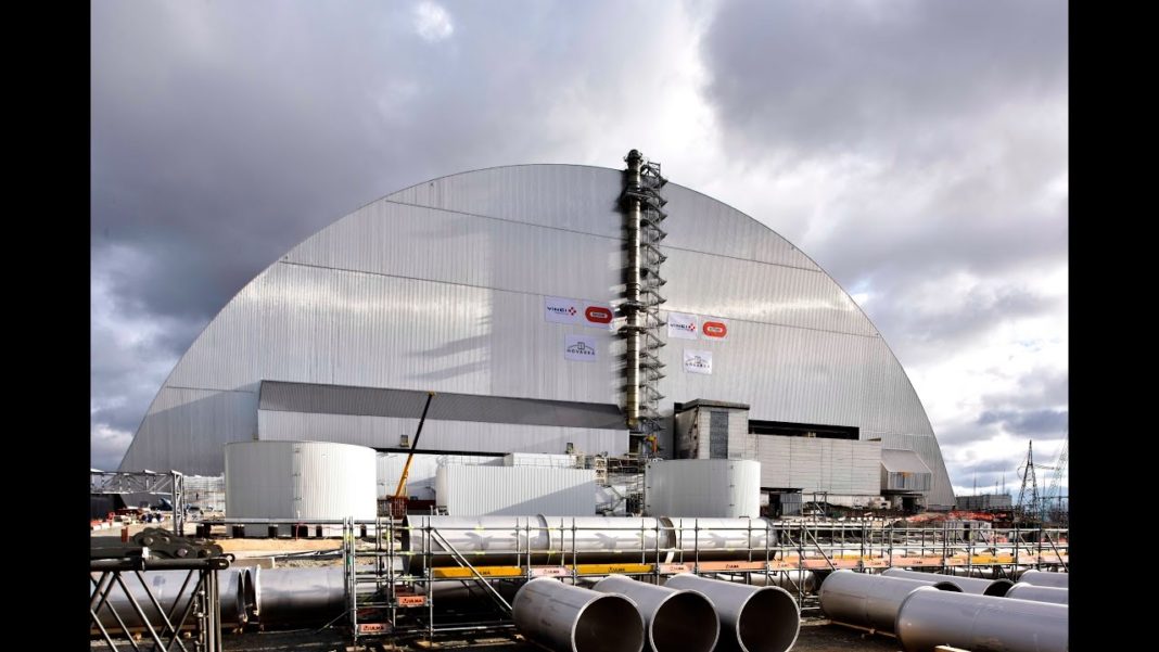 The Chernobyl containment dome couldn’t be constructed on-site (for ...